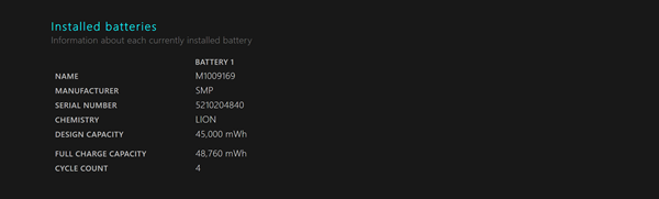 バッテリー情報（容量、劣化具合など）を取得する方法【Surface Pro 6使用】 | パソログ